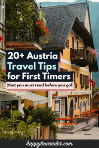 20+ Austria Travel Tips for First Timers & Must Knows Before You Go
