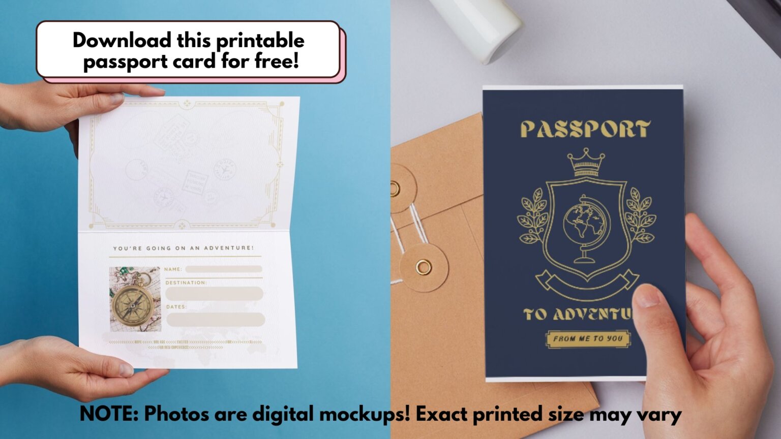 11 Creative & Thoughtful Ways to Give Travel as a Gift (Free Printables ...