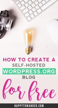 How to Create a Self-Hosted Wordpress.org Blog for Free