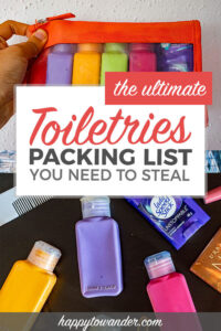 The Ultimate Toiletries Packing List (+ Free Printable Check List)